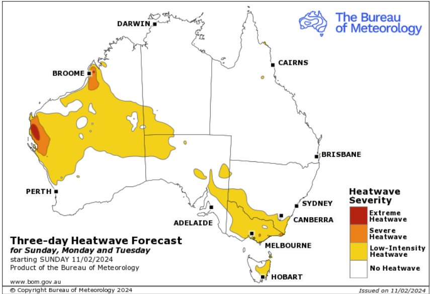 First true heatwave of 2024 summer hits Melbourne: Bushfires; High ...